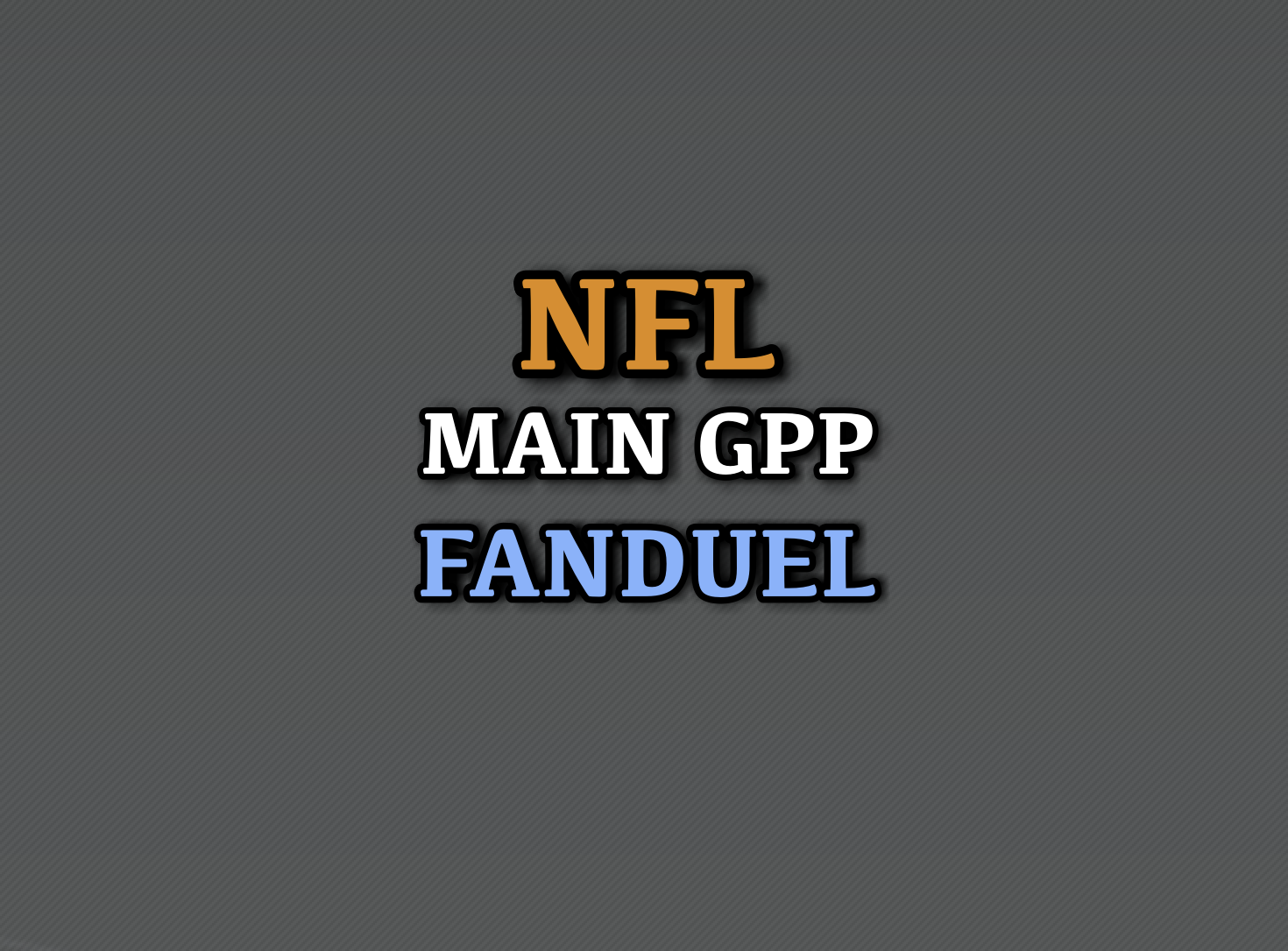 NFL Week 4 Mon Main FD GPP - FD-Guru